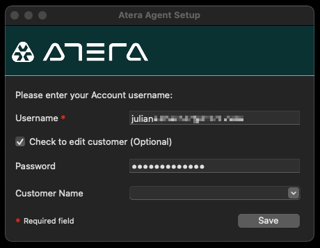 Install an agent – Atera Support