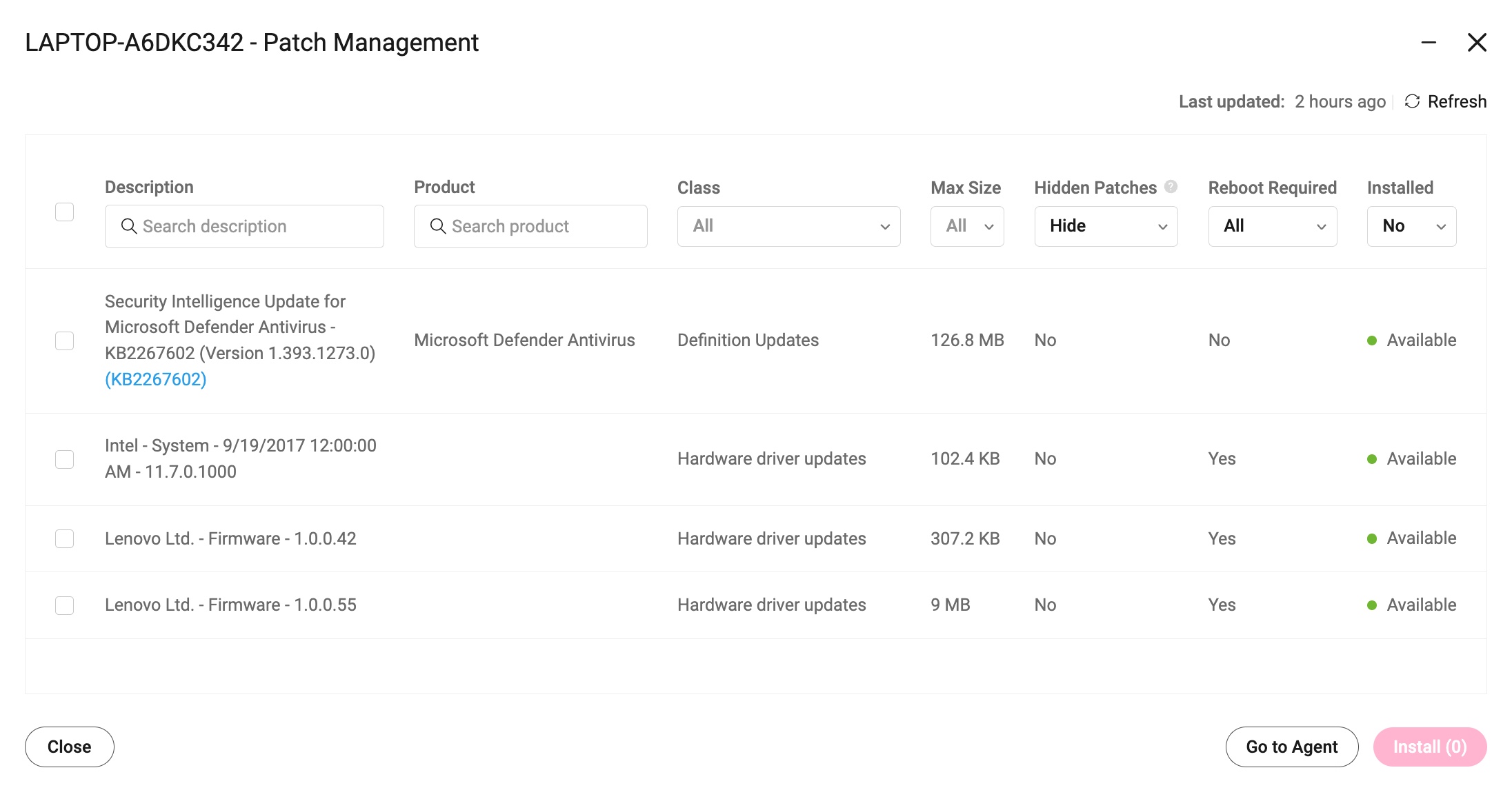Gestión de parches: Windows y macOS – Atera Support