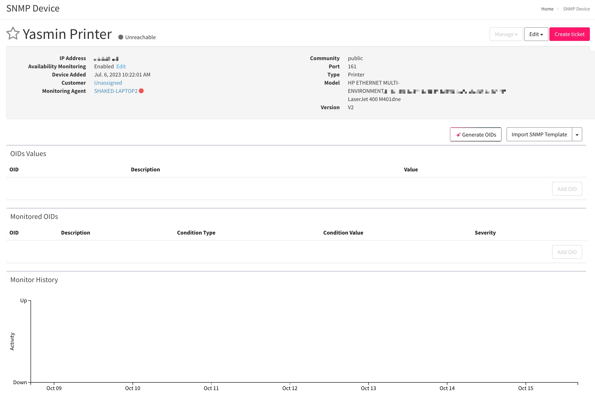 Monitor SNMP Devices – Atera Support