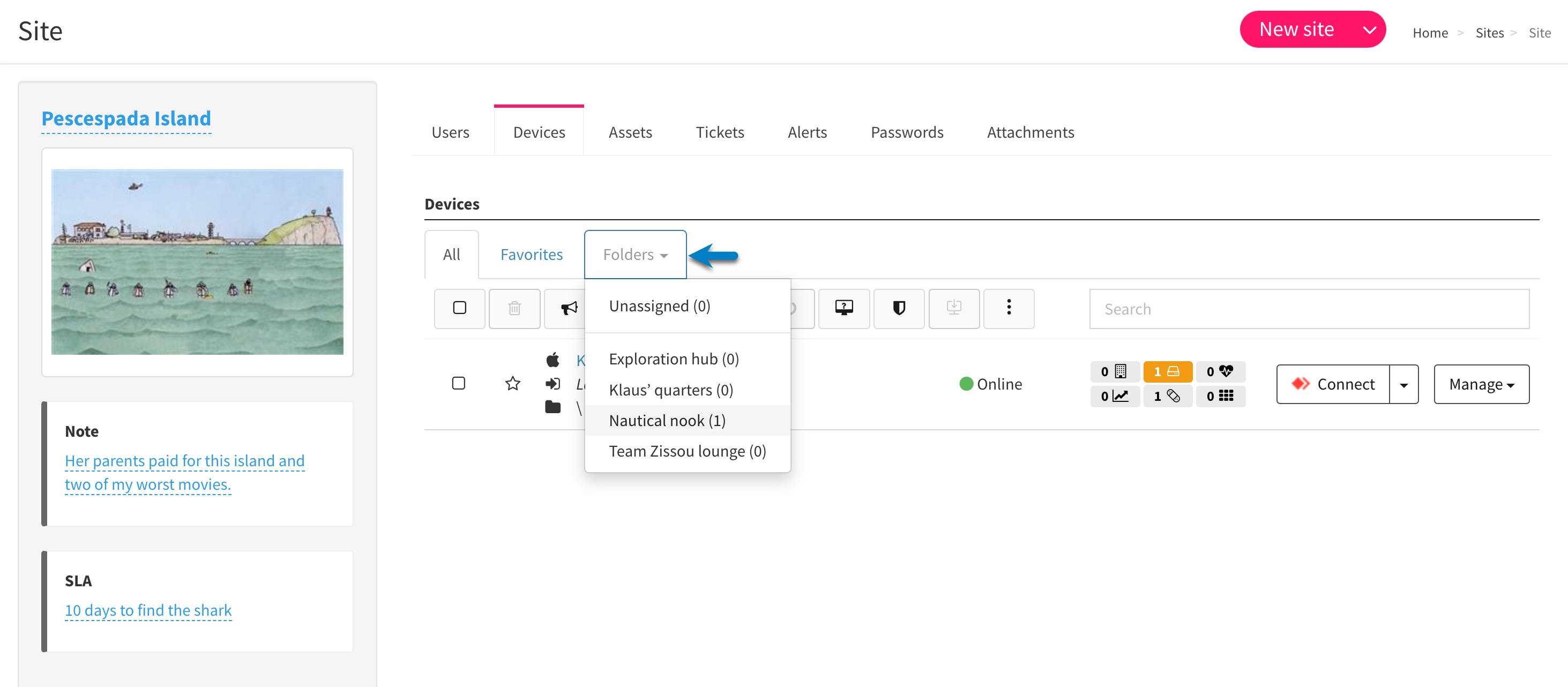 Assign automation profiles to sites, folders, or agents – Atera Support