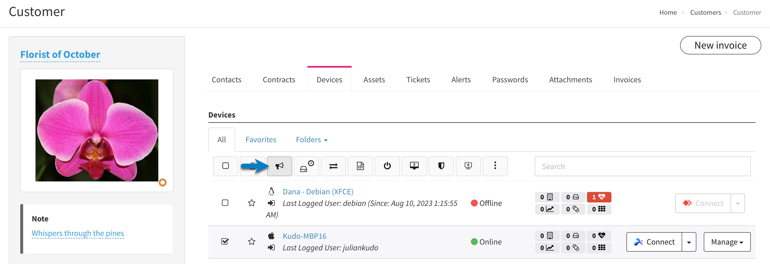 Assign a threshold profile to customers, folders, or agents – Atera Support