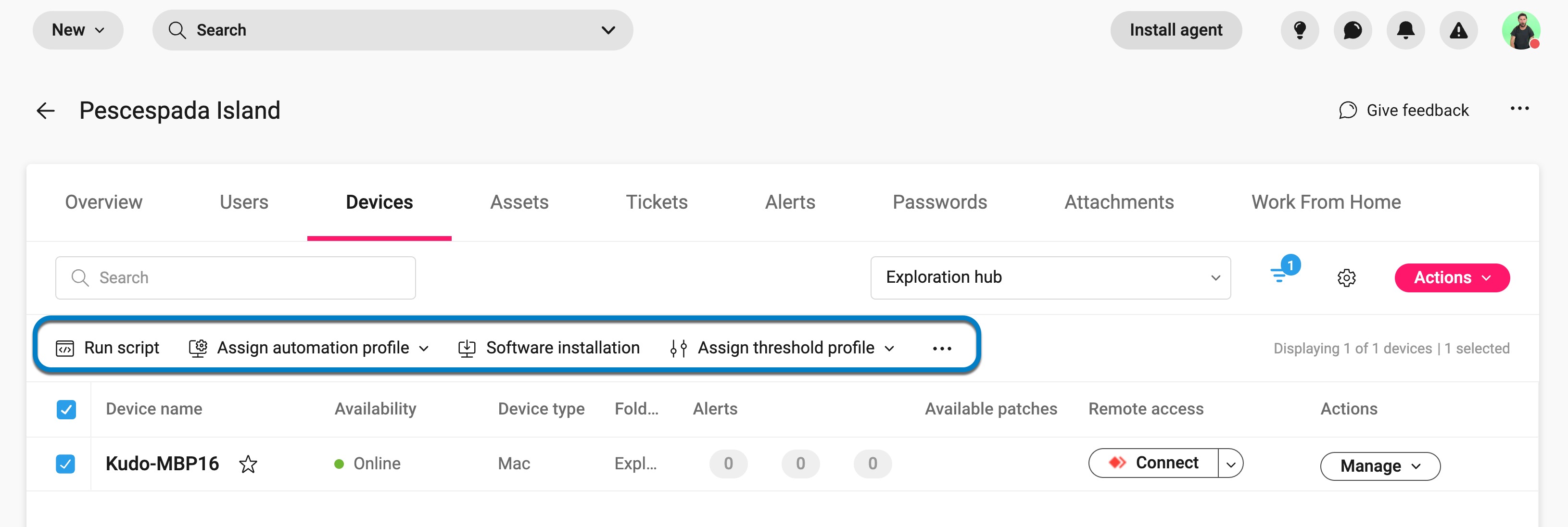 Use folders to manage devices – Atera Support
