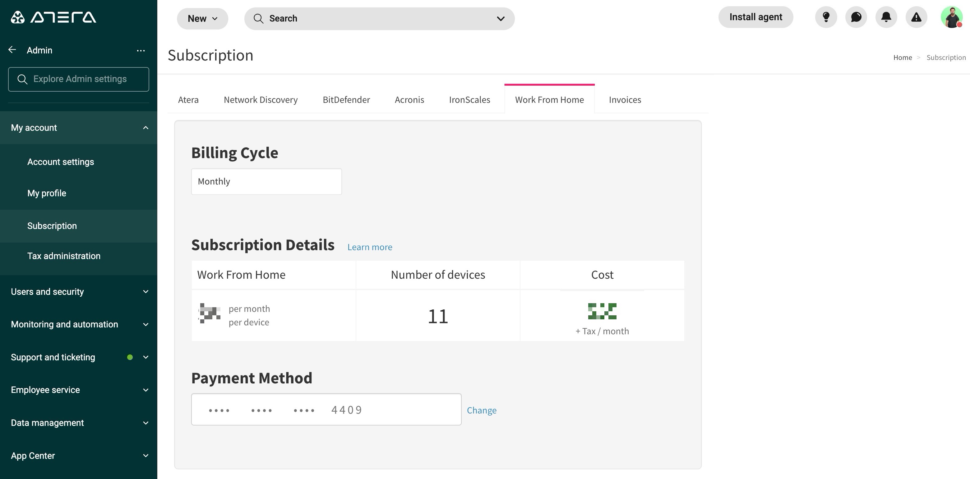 'Work from Home' remote access – Atera Support