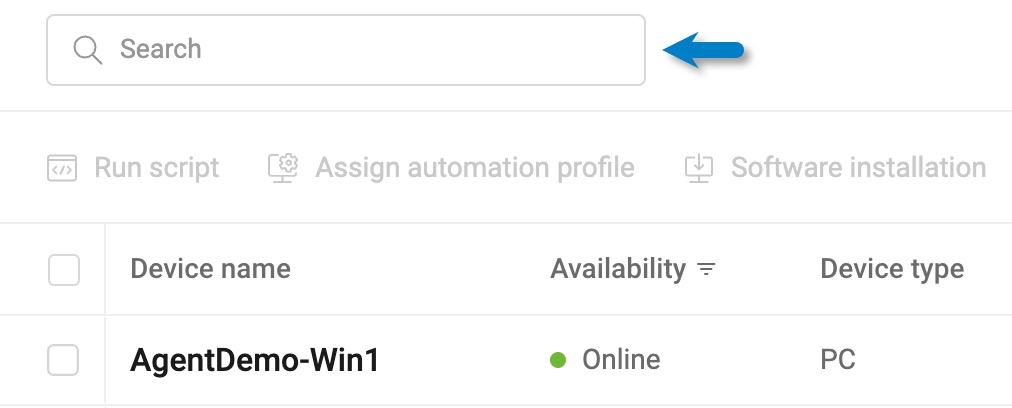 The Devices page – Atera Support