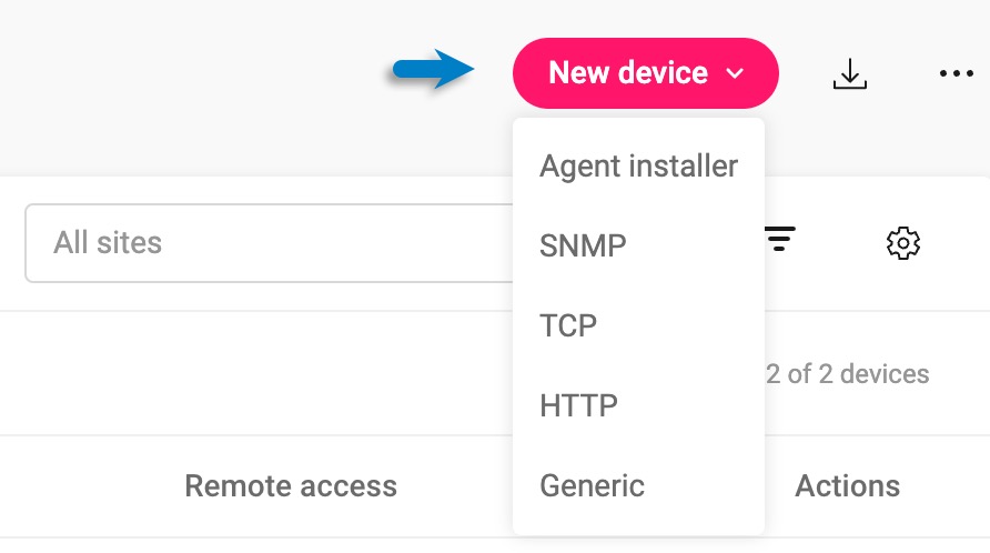The Devices page – Atera Support