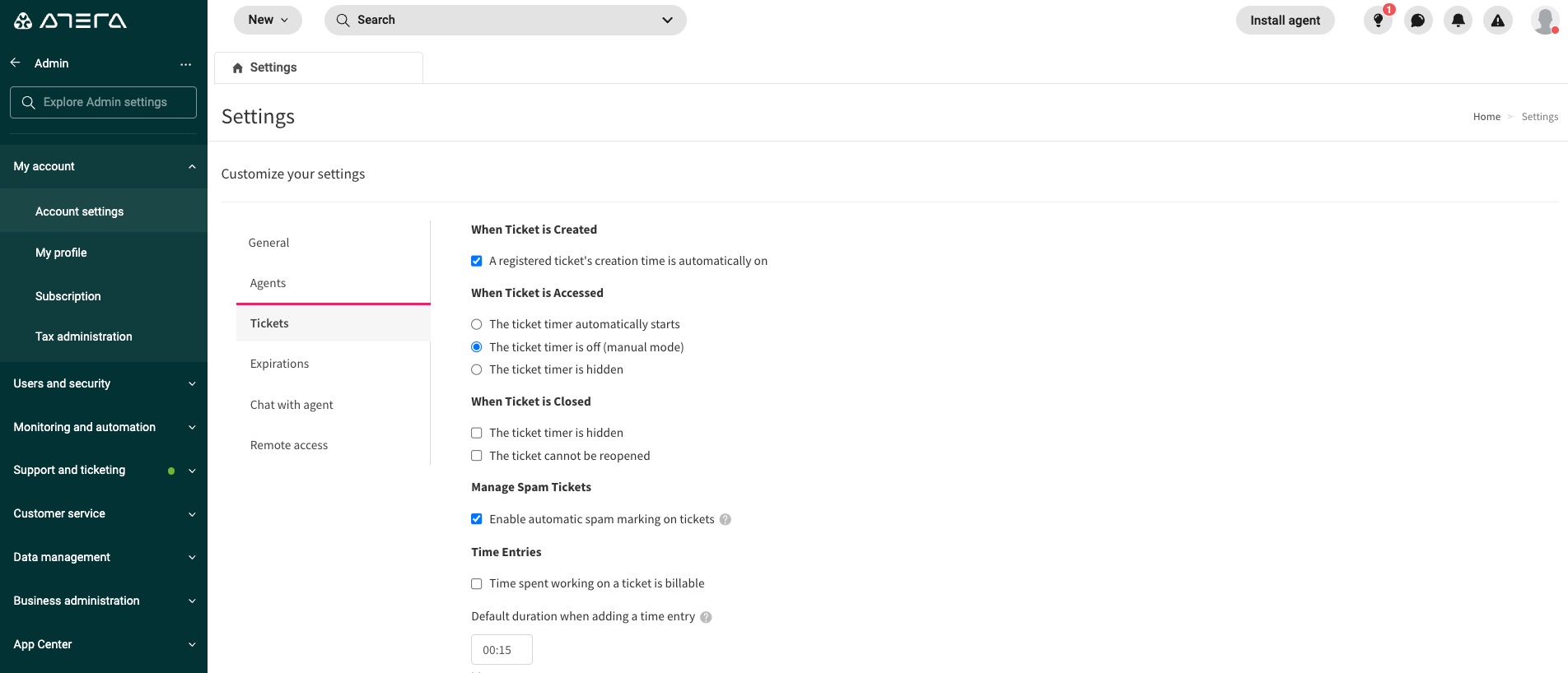 Ticket Tags – Atera Support