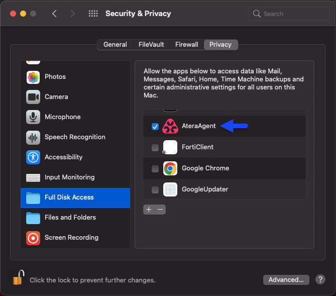 Troubleshoot Atera's Mac agent – Atera Support