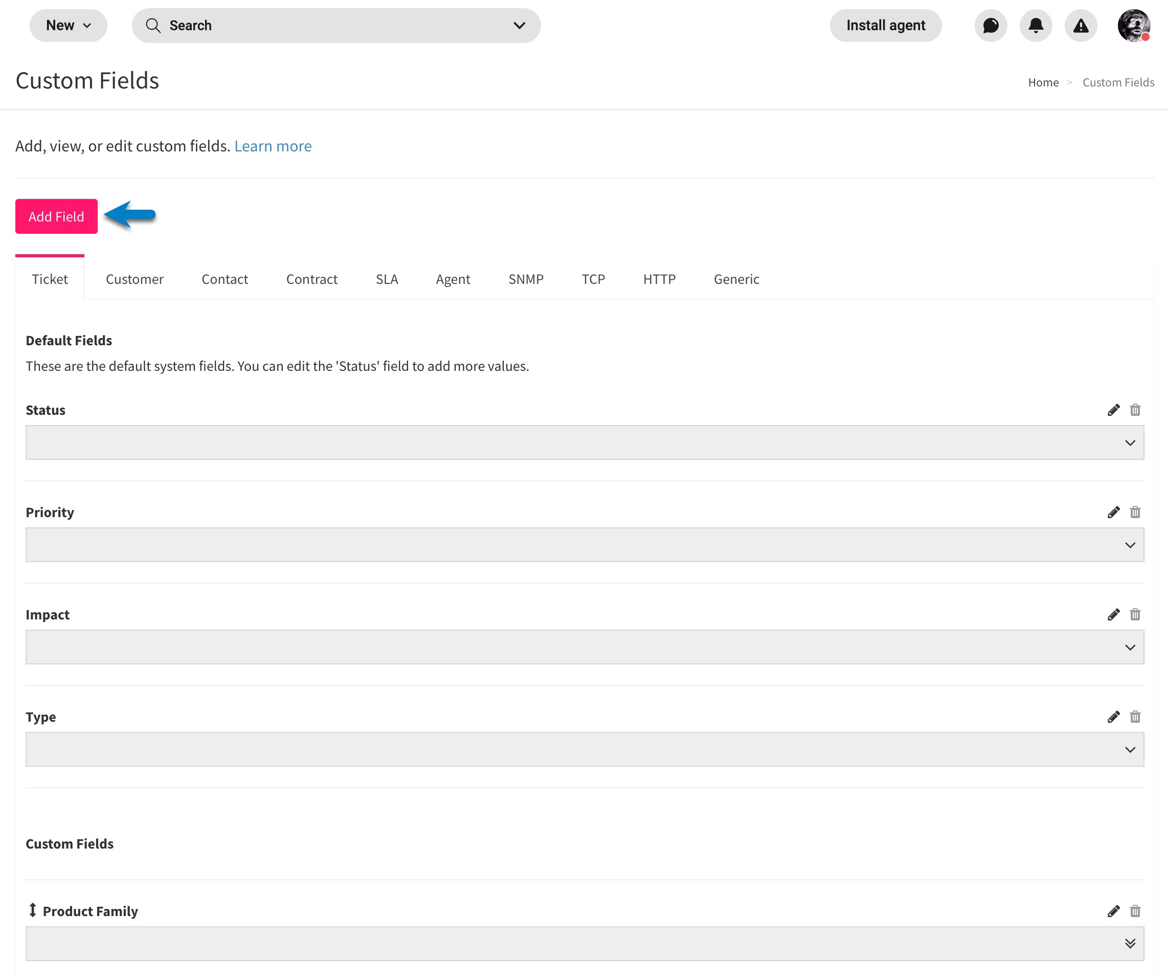 Custom fields – Atera Support