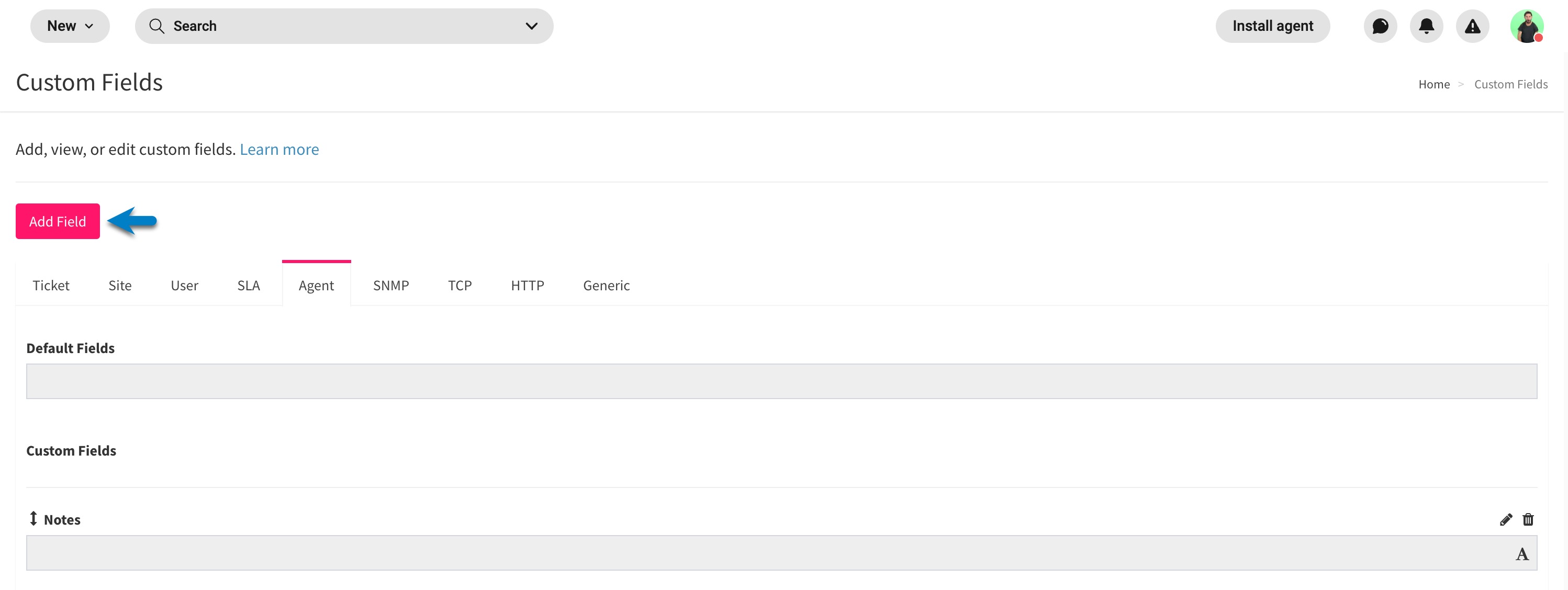 Custom fields – Atera Support