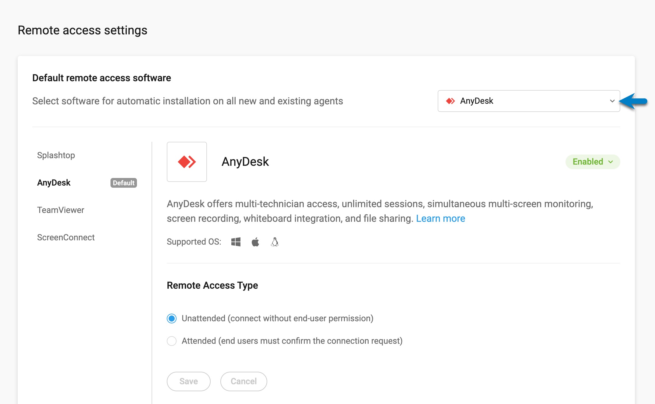 AnyDesk remote access – Atera Support