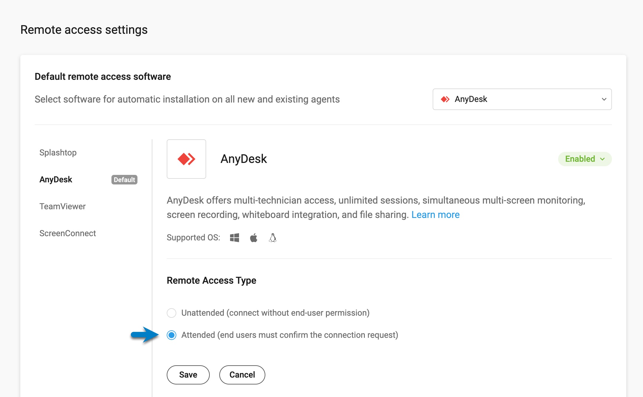 AnyDesk remote access – Atera Support