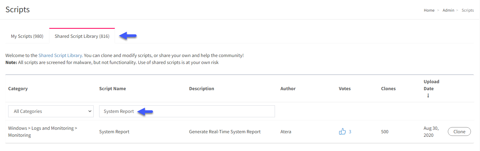 Full endpoint analysis on demand – Atera Support