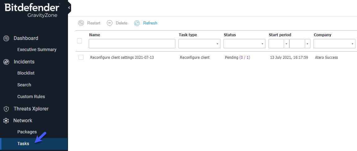 Enable or disable Bitdefender add-ons – Atera Support