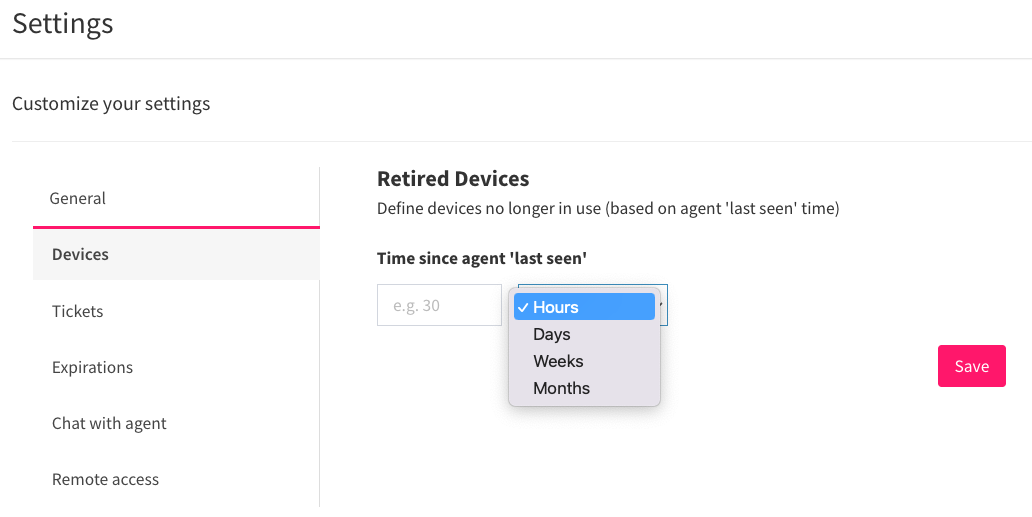 Define a retired device – Atera Support