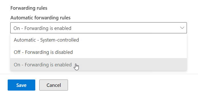 Set up Microsoft 365 email forwarding – Atera Support