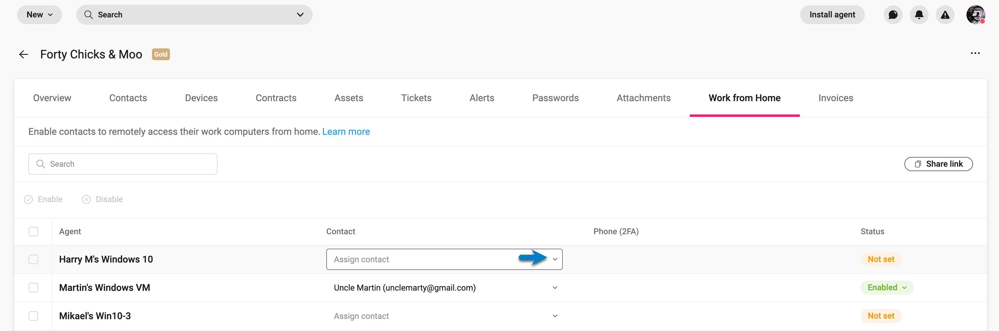 'Work from Home' remote access – Atera Support