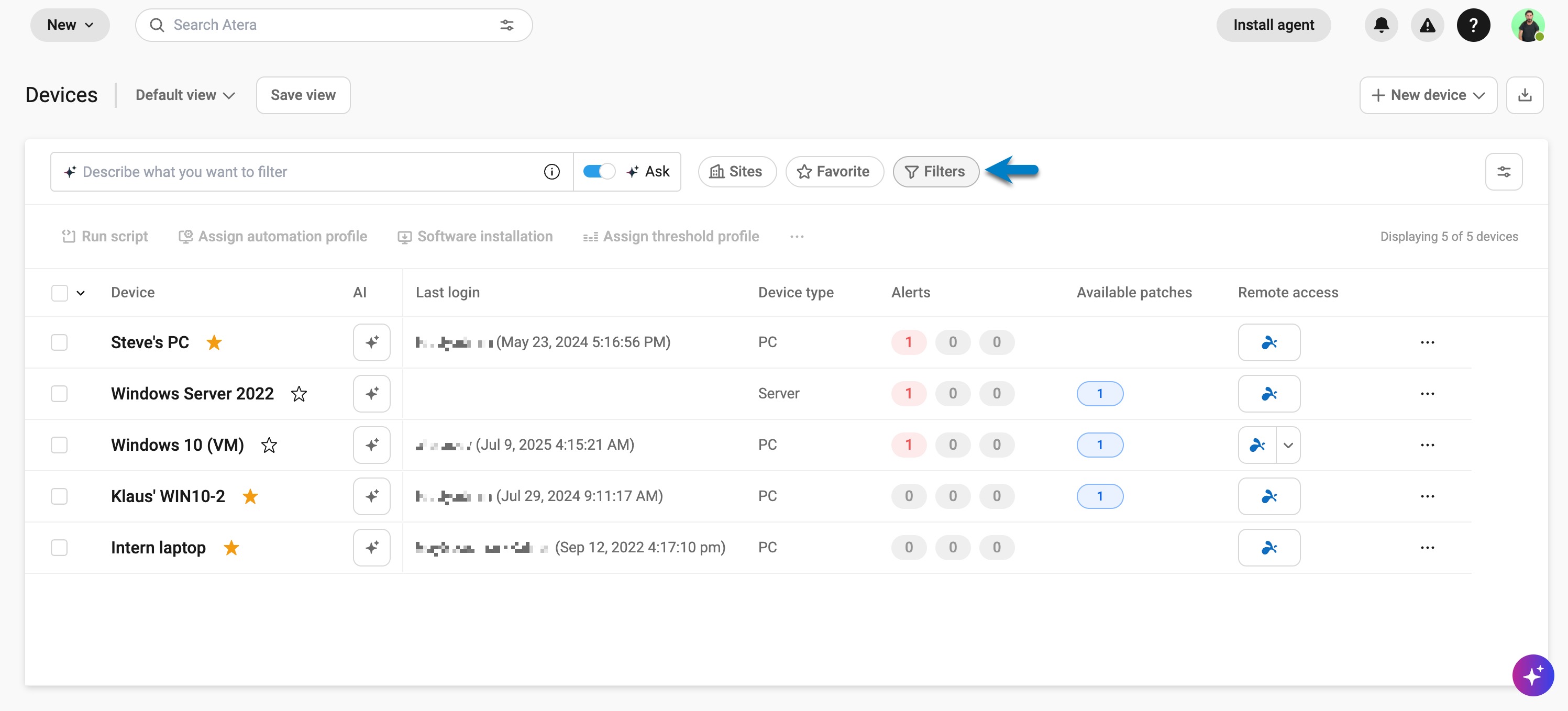 'Work from Home' remote access – Atera Support