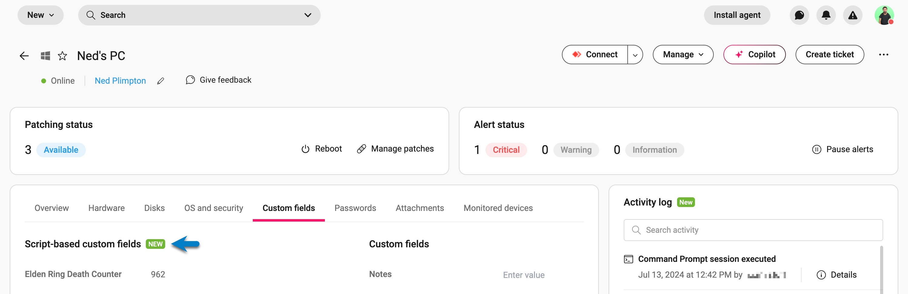 Script-based threshold monitoring – Atera Support