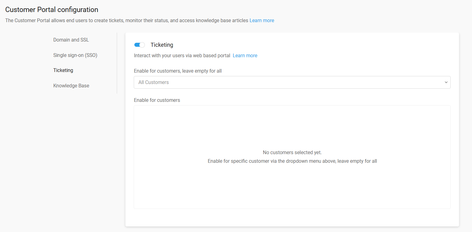 Configura il tuo Portale Clienti – Assistenza Atera