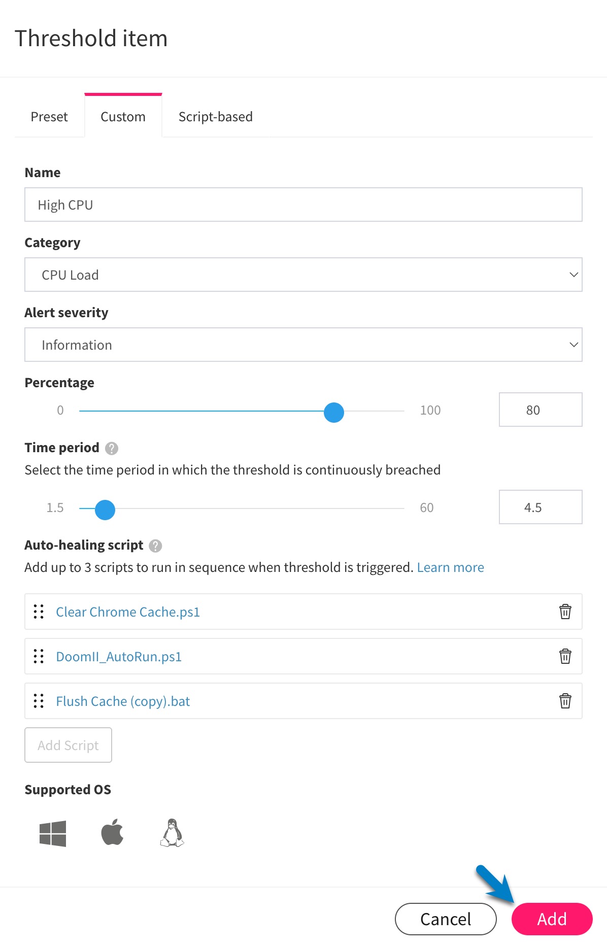 Auto-healing scripts – Atera Support