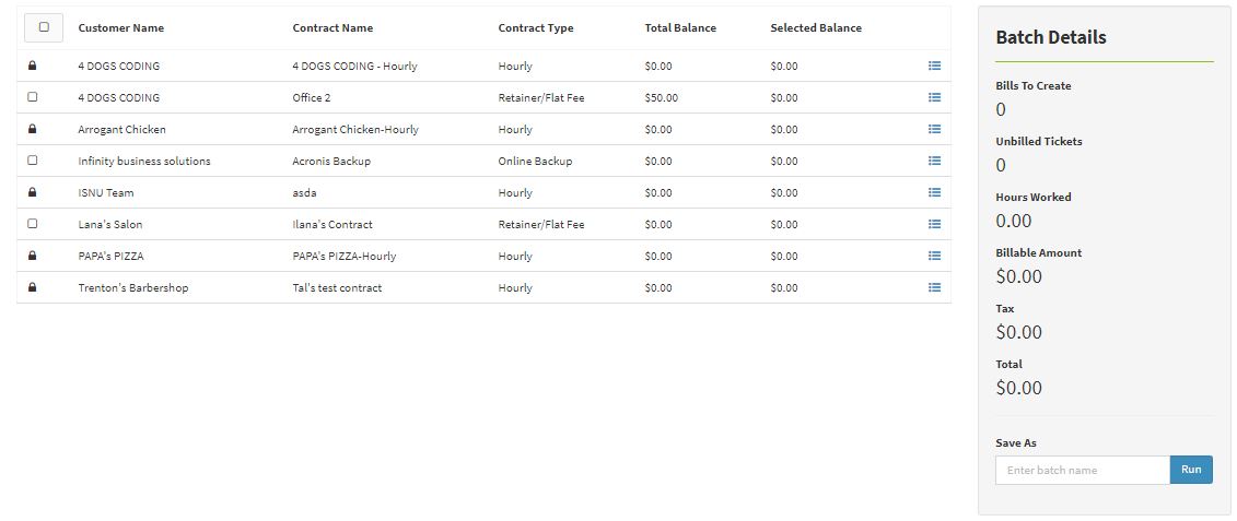 Create an Invoice Batch – Atera Support