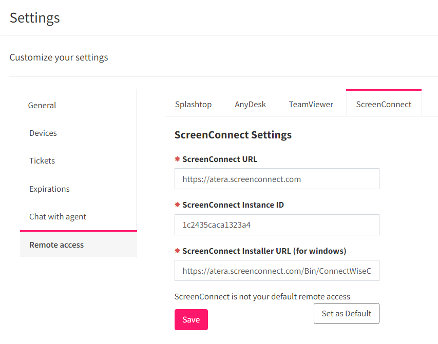 Conéctate a distancia con ScreenConnect – Atera Support