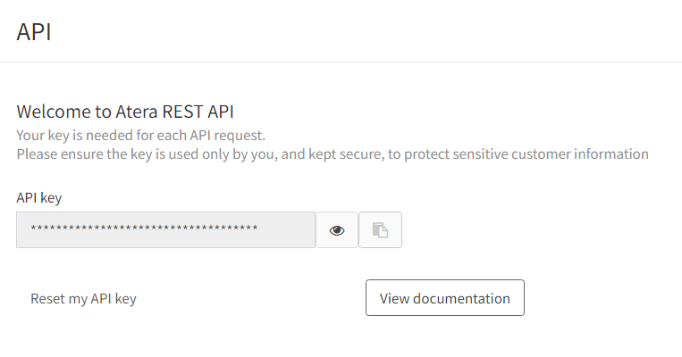 APIs – Atera Support