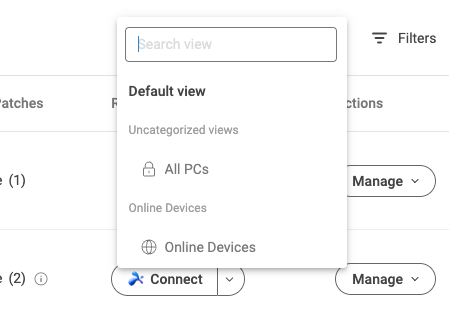 Filter devices and create views – Atera Support