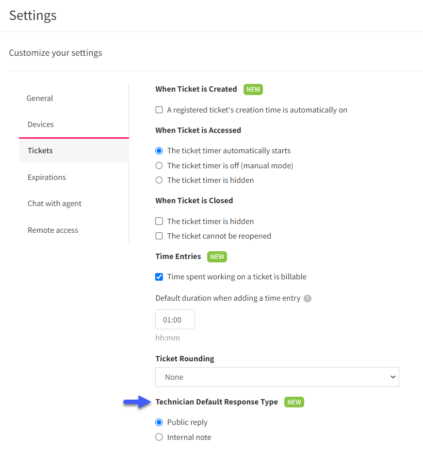 Handle a ticket – Atera Support