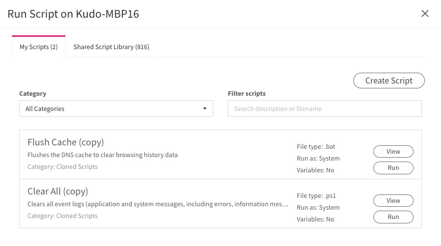 Support for Bash script files (Mac & Linux) – Atera Support