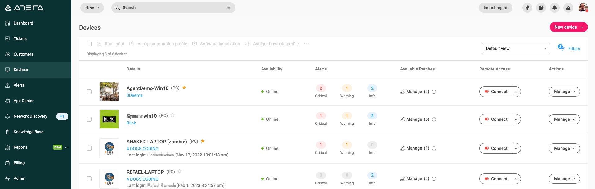 Support for Bash script files (Mac & Linux) – Atera Support
