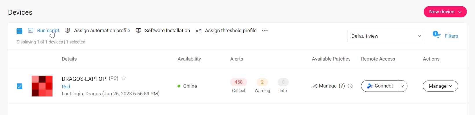 Shared Script Library – Atera Support