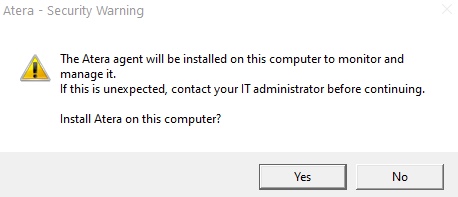 Install an agent – Atera Support